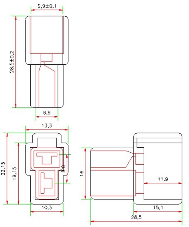 DJ7021-6.3-11 разъем питания автомобильный, Китай